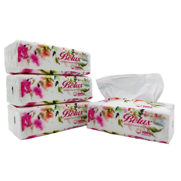 Belux Soft Pack Facial Tissue (Pulps) - Peniel Cleaning