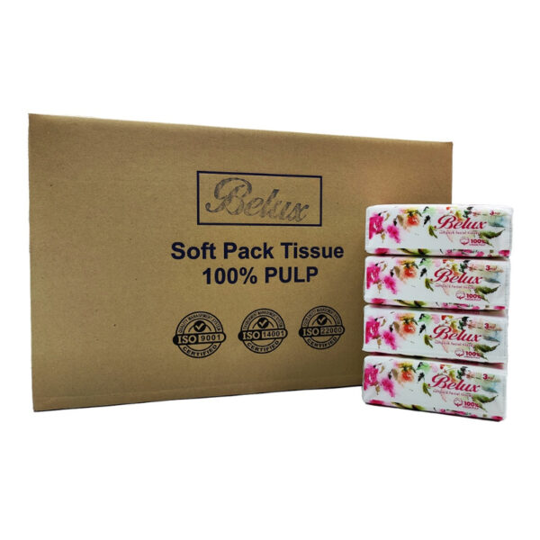 Belux Soft Pack Facial Tissue (Pulps) - Peniel Cleaning
